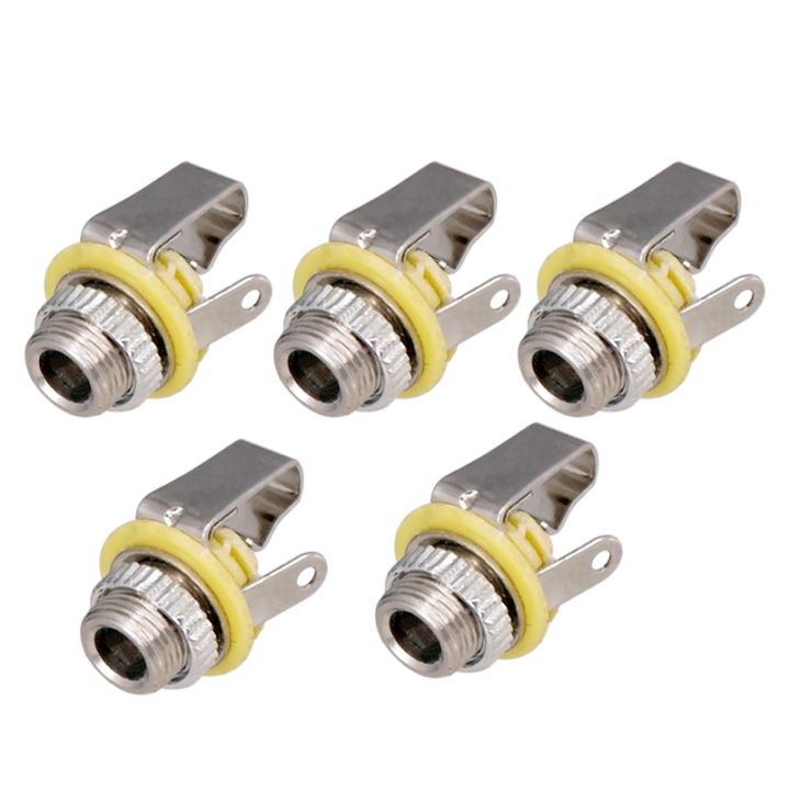 (AGVS) 5Pcs 3.5mm 1/8inch Mono Input Jack Plug Socket for Electric ...
