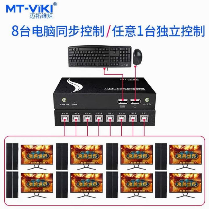 8th Generation Maituo Moment Synchronizer 8-port DNF Brick-moving Multi-opening kvm Switch 4 ...