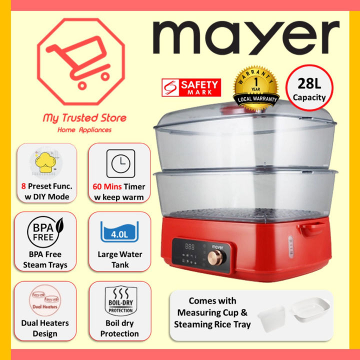 Mayer 28L Digital Food Steamer MMFS280D | Lazada Singapore