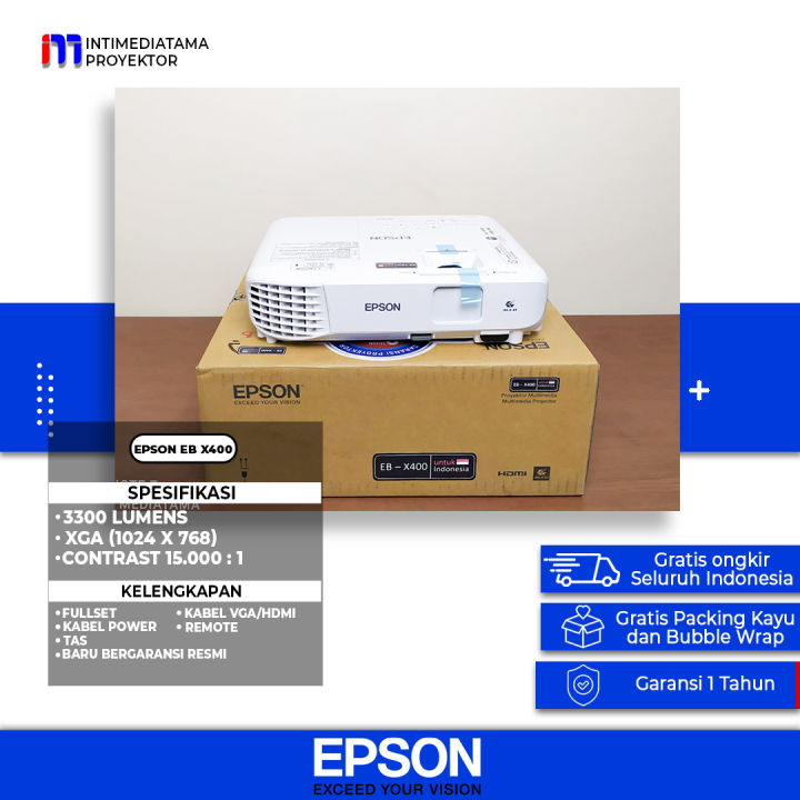 Proyektor Epson EB X400 BARU | Lazada Indonesia