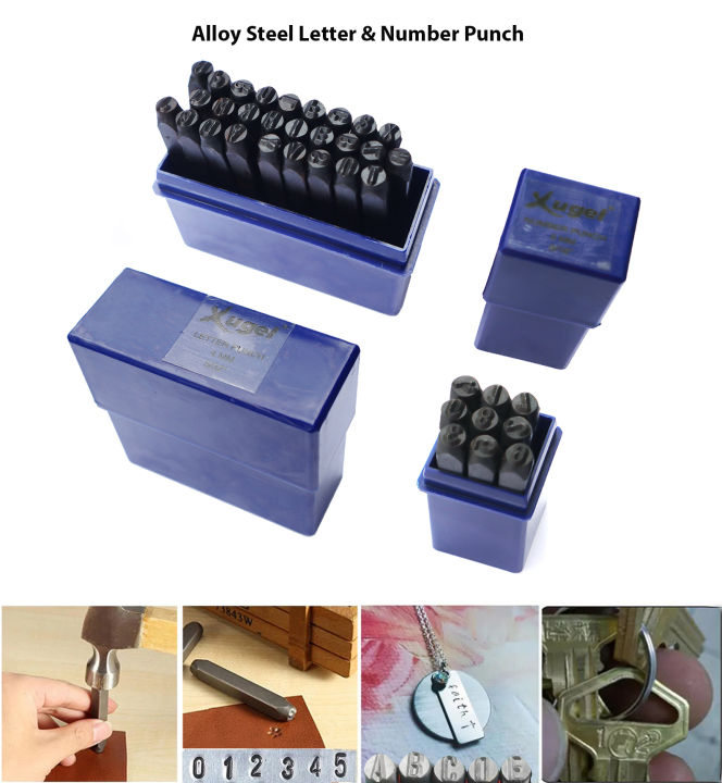 Xugel Steel Number & Letter Punch Set Number and Letter Stamp Toll ...