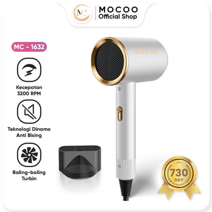 MOCOO Hair Dryer Profesional Pengering Rambut Profesional Salon Putih ...