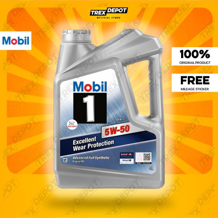 Mobil 1 Excellent Wear Protection Advanced Full Synthetic Engine Oil 5W50 (4L) | Lazada
