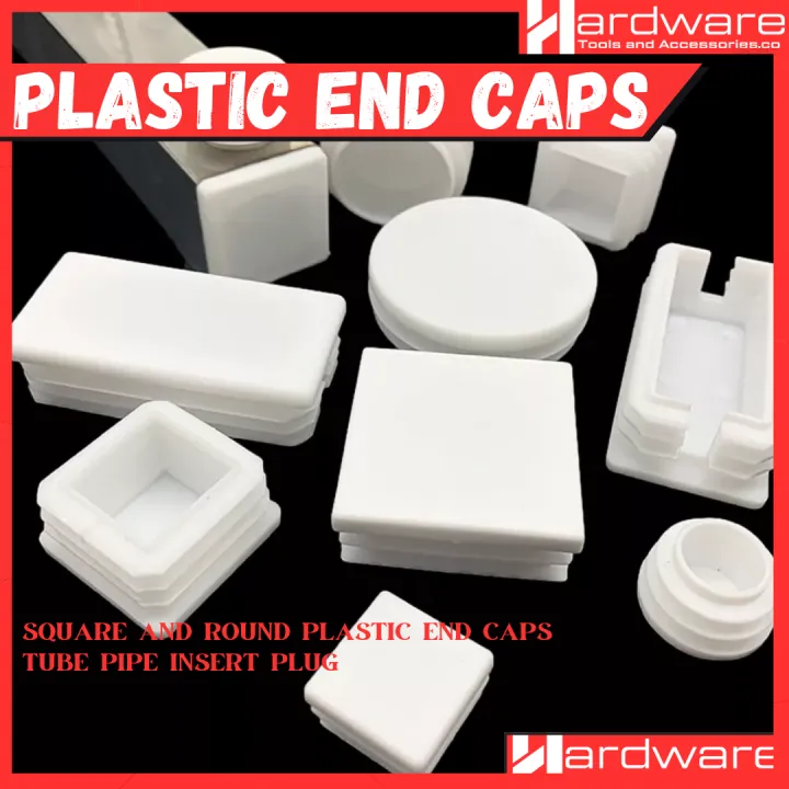 1pc Square Round Tubular Plastic Plug End Cap for Chair Table Furniture ...