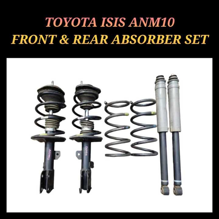 🇯🇵🇯🇵 Shock Absorber Toyota Isis ANM10 2004 - 2017 Front / Rear ...