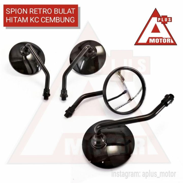 Spion Bulat Retro Clic Honda Kaca Cembung CB GL TIGER VARIO BEAT Klasik ...