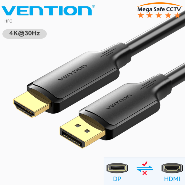 Vention Display Port Male to HDMI-A Male HD Cable Stream High ...