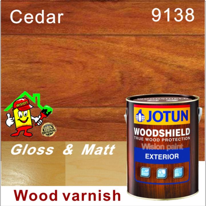 WOODSHIELD 5L - 9138 Cedar • Jotun • Transparent Gloss Finish • Wood ...