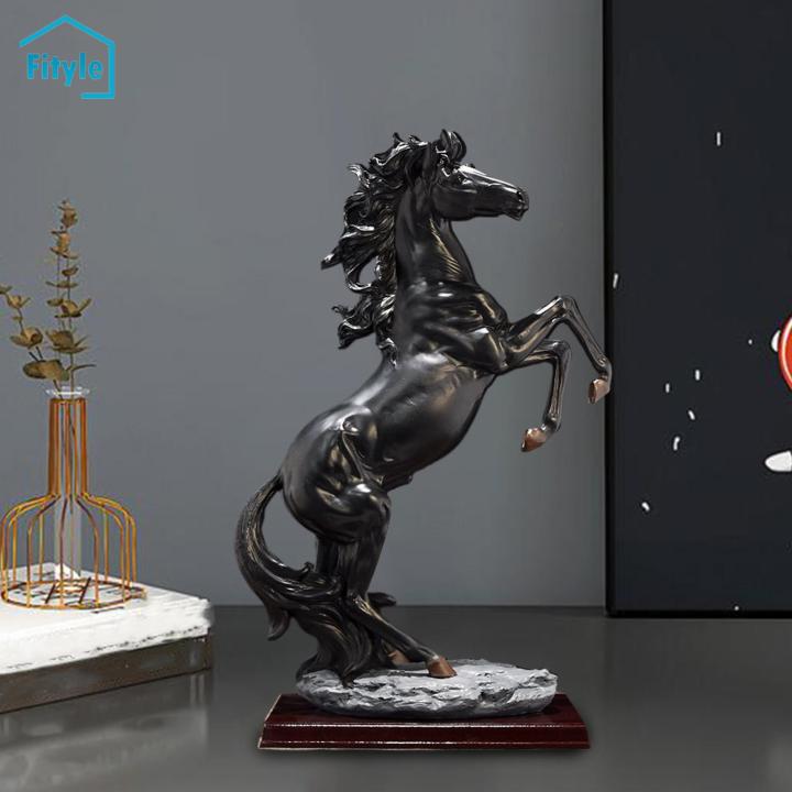 Fityle Standing Horse Statue, Modern Large Resin Horse Statue, Animal ...