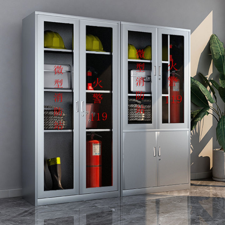Mini-fire station stainless steel fire cabinet emergency materials ...