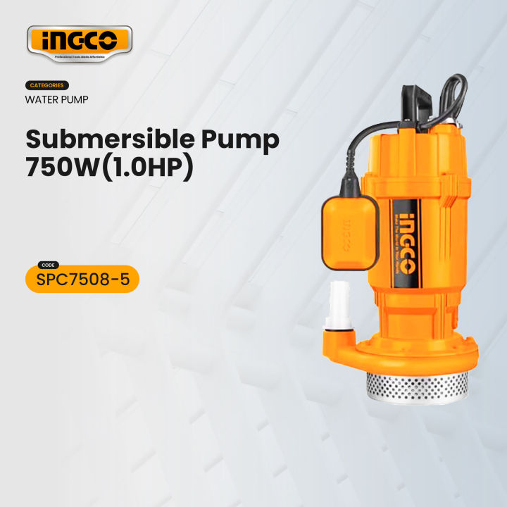 INGCO Water Submersible Pump 750W (1.0HP) SPC7508-5 IPT | Lazada PH