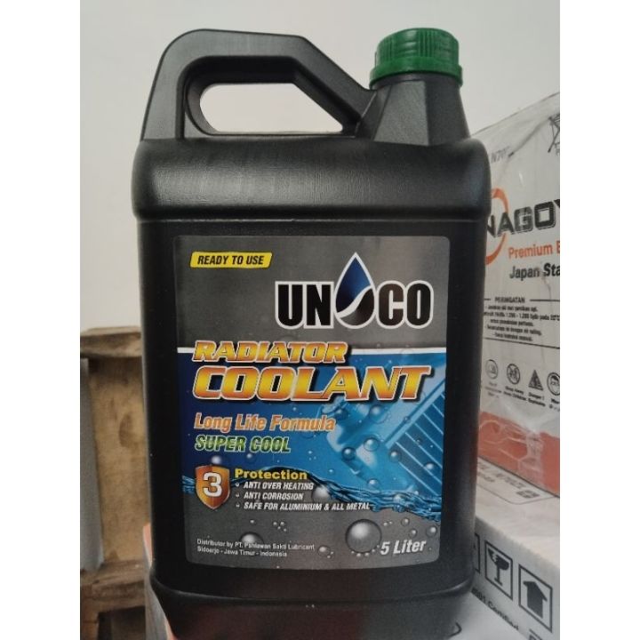 AIR RADIATOR COOLANT 5 LITER UNOCO AIR PENDINGIN ANTI KARAT 100%Ori ...