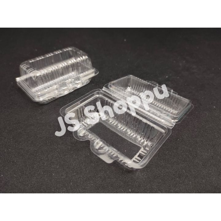 OPS H100 Kuih Container (100pcs±) / Bakery Disposable Clear Food Single ...