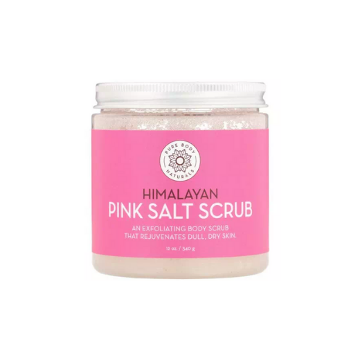 Pure Body Naturals Himalayan Pink Salt Exfoliating Scrub, 12 Fl. Ounce ...