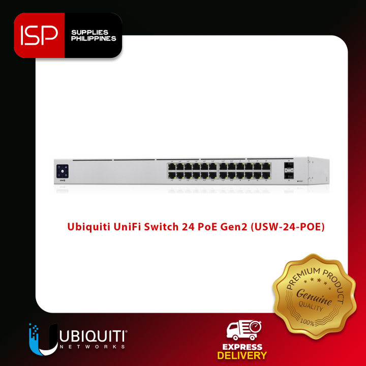 Ubiquiti UniFi Switch 24 PoE Gen2 - USW 24 POE - Switch - Network ...
