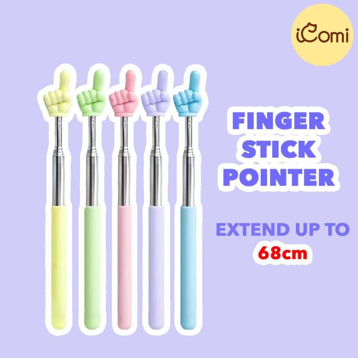 Finger Pointing Stick Pointer Retractable Reading Guide Classroom ...