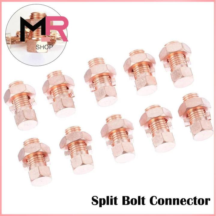 O—S STORE Copper Split Bolt Connector Rose Gold Copper Bolt Clamp ...