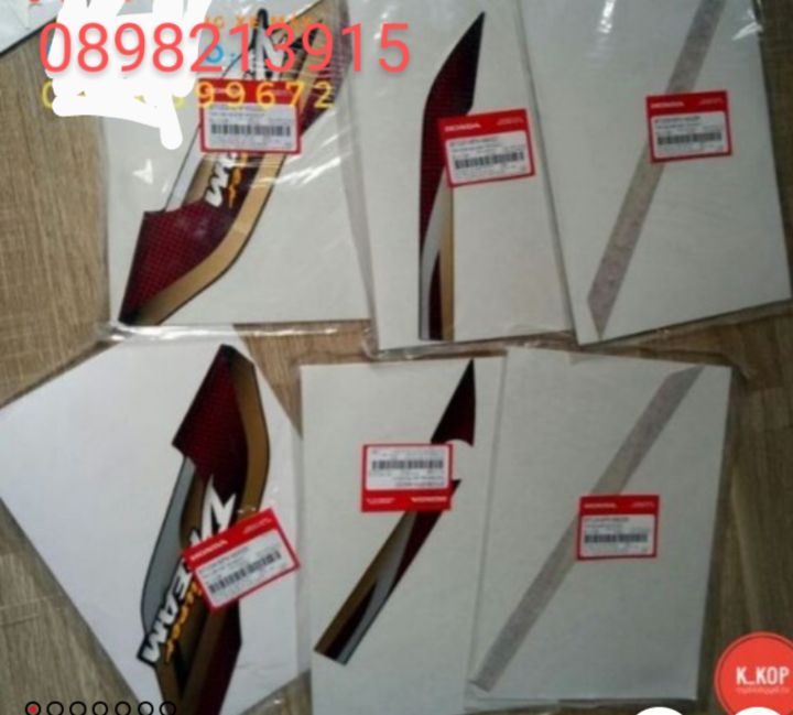 Tem xe Super DREAM 2004 -2005 chính hãng honda việt nam (bộ 6 mảnh ...