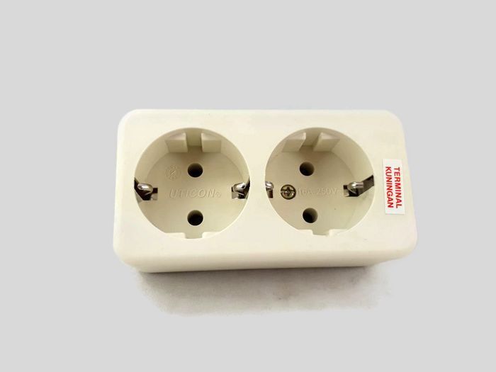 Stop Kontak Terminal ARDE 2 lubang Colokan | Lazada Indonesia