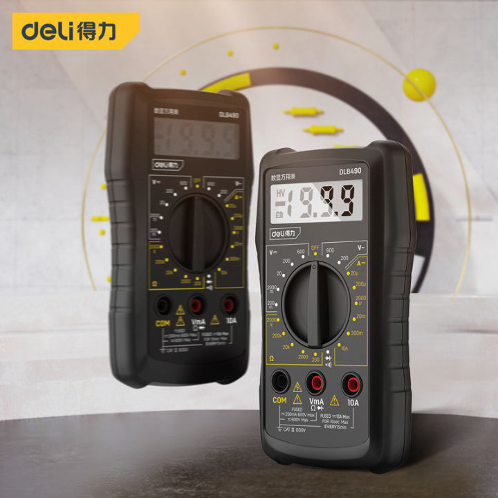 Deli Tools DL8490 Digital Multimeter Multi-Purpose Multimeter Digital ...
