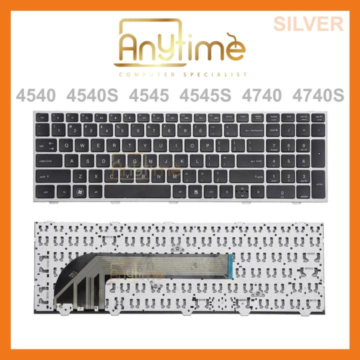 HP probook 4540 4540S 4545 4545S 4740 4740S silver keyboard hp keypad ...