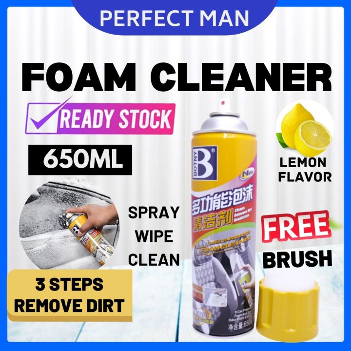 (650ML) Foam Cleaner Multipurpose For Leather/Fabric/Sofa Pencuci Kotoran Pencuci Kereta Dalaman ...