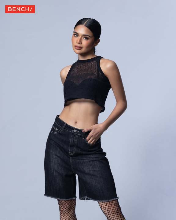 BENCH- YKK0159 Women's Denim Shorts | Lazada PH