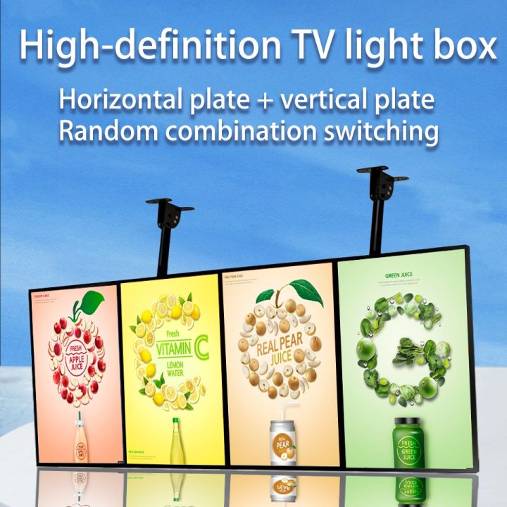 Luminous Hanging tea bar Billboard Milk Tea Ultra-Thin Shop Menu ...