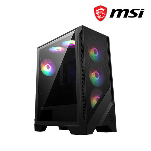 MSI MAG FORGE 120A AIRFLOW PC Case - Mid Tower / Tempered Glass Side ...