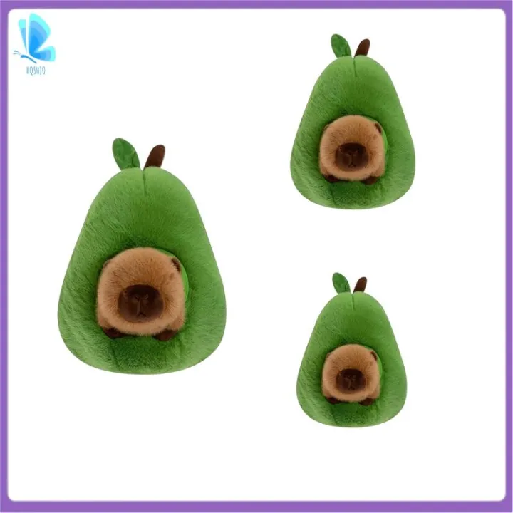 Avocado Capybara Plush Toy Realistic Capybara Stuffed Animal Soft ...