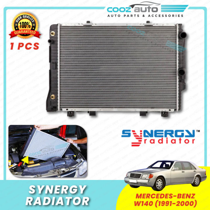 Mercedes Benz W140 1991 - 2000 Synergy Fully Aluminium Radiator Tangki ...