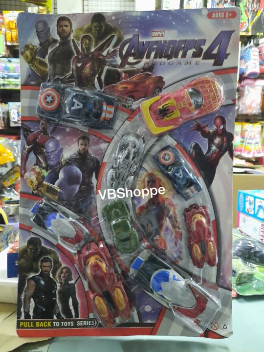 figure race car avengers 4 set 9pc mobil balap metal besi pajangan cake ...