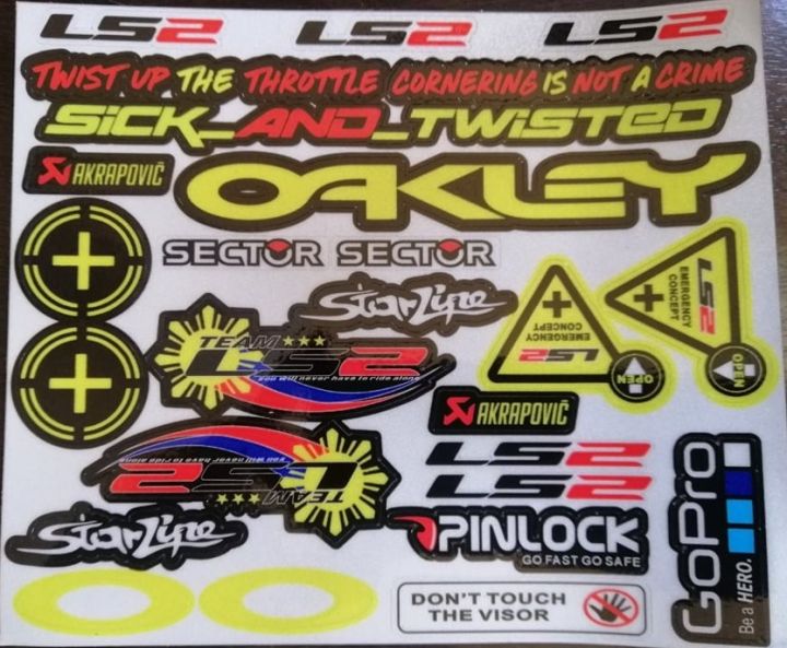 REFLECTORIZE LS2 Helmet Visor Sticker Decals | Lazada PH