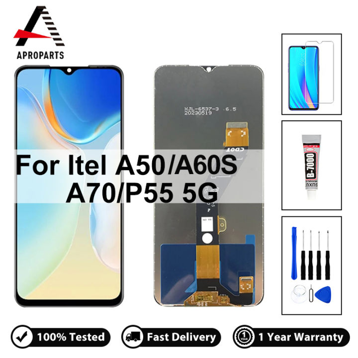 AAA+++ For Itel A50 A60S A70 P55 5G P661N LCD Display Touch Screen Digitizer Display Assembly ...