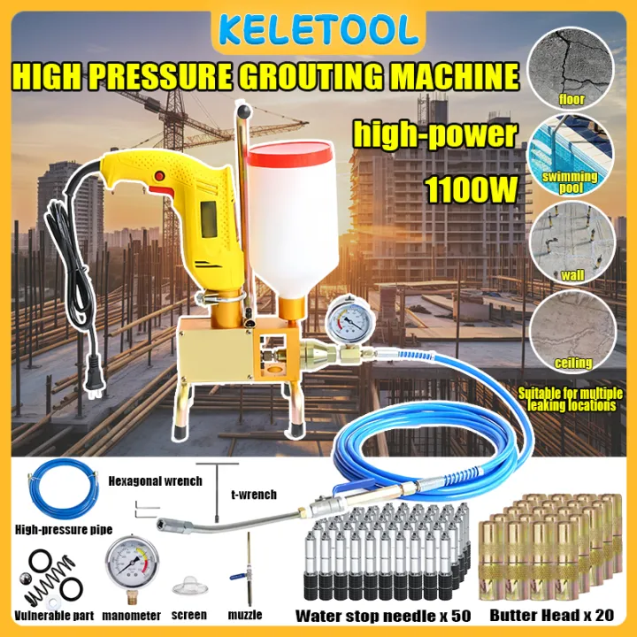 High Pressure Grouting Machine Mesin Injeksi Pu Beton Alat Suntik Beton ...