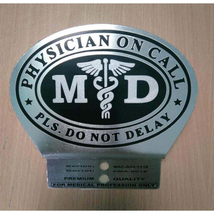 Doctors/ MD Car Plates and Emblems | Lazada PH
