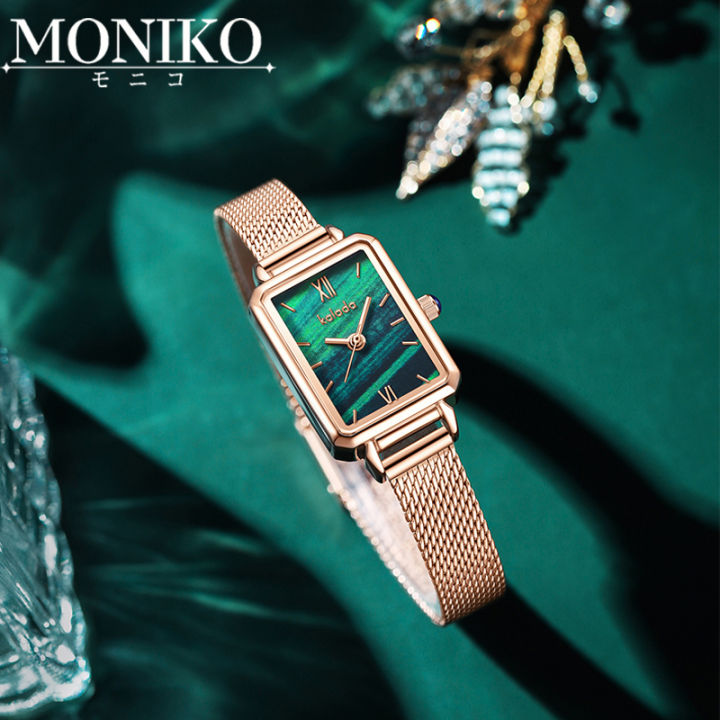 MONIKO นาฬิกาข้อมือควอตซ์ สีโรสโกลว์ แฟชั่นสําหรับผู้หญิง | Lazada.co.th