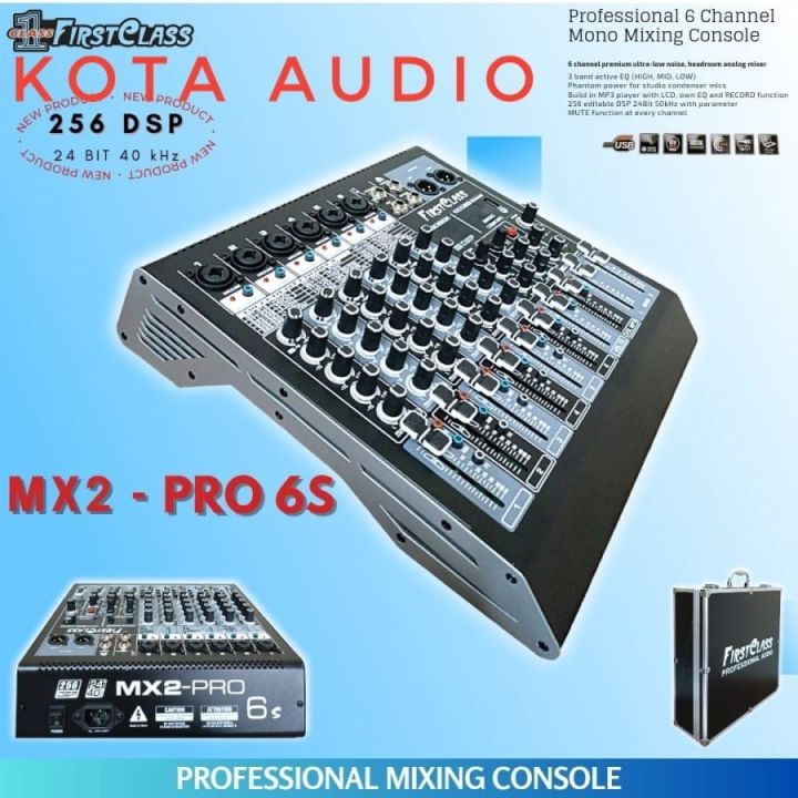 Mixer Firstclass Mx2 Pro 6S / Mx2 Pro6S/ 6 Channel Garansi Original | Lazada Indonesia