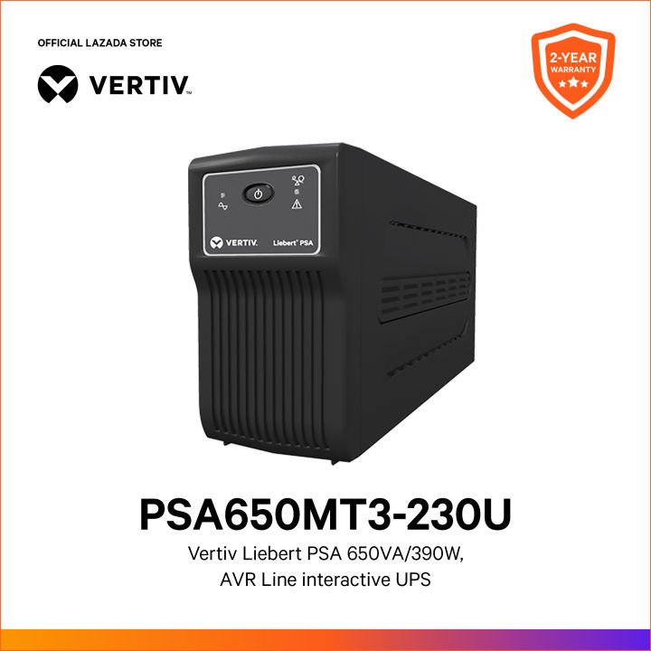 Vertiv™ Liebert® PSA 650VA / 390W AVR Line interactive UPS (PSA650MT3-230U) | Lazada PH