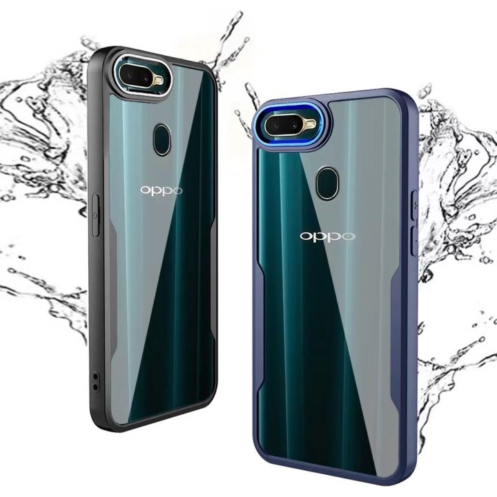 Case OPPO F9 เคสกันกระแทก หลังใส ขอบนิ่มหลังแข็ง PC+TPU เคสโทรศัพท์ เคส ...