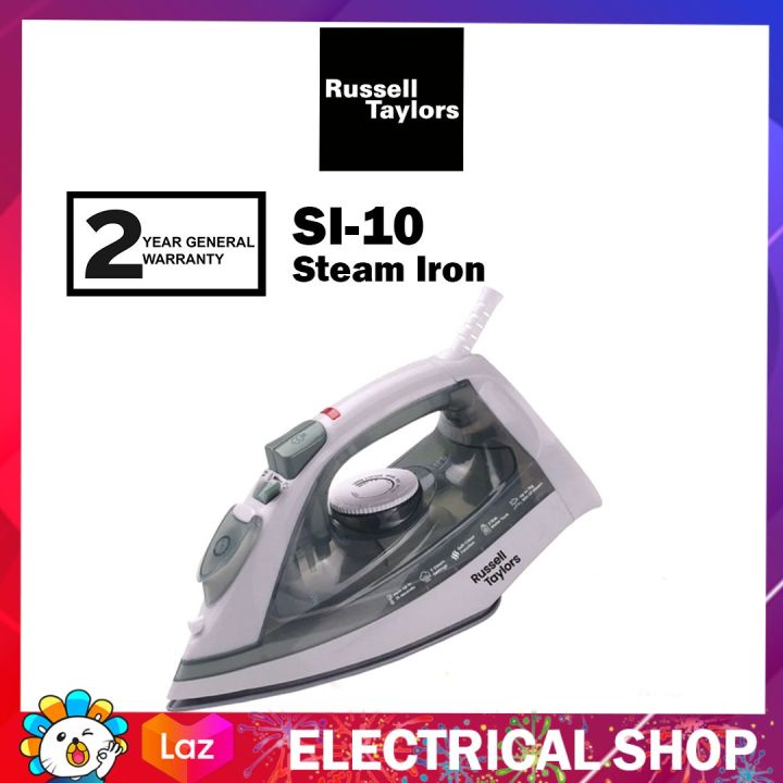 Russell Taylors Steam Iron SI-10 / SI-20 with Non-Stick Soleplate ...