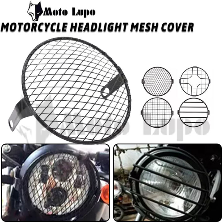 Moto Lupo Headlamp Net Cover Cross Grille Headlamp Net Cover Retro Mesh ...