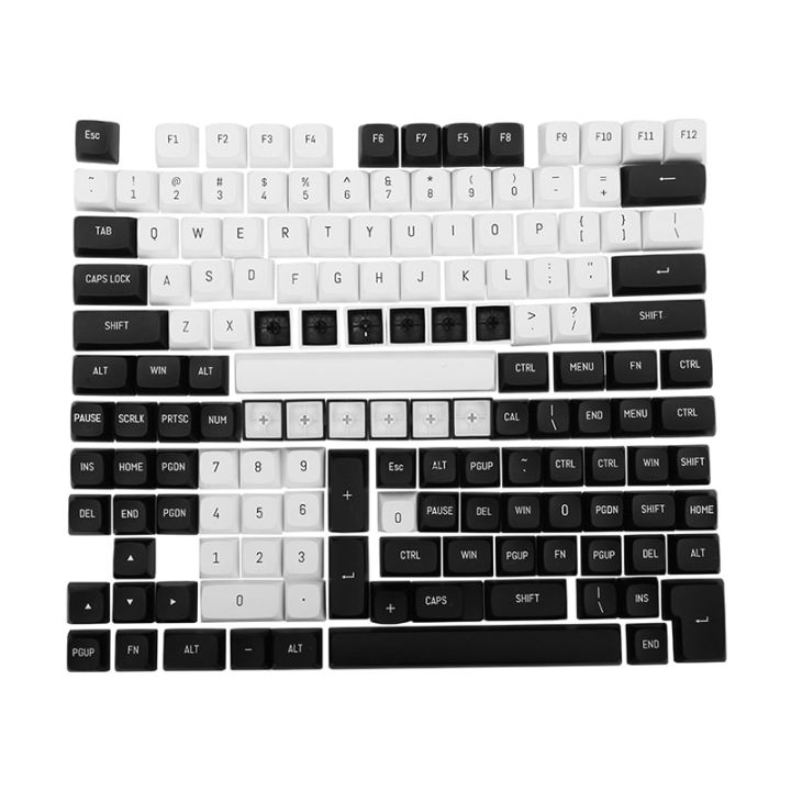 149Key CSA Profile PBT English Keycaps 6.25U Bicolor DIY Pink White For ...