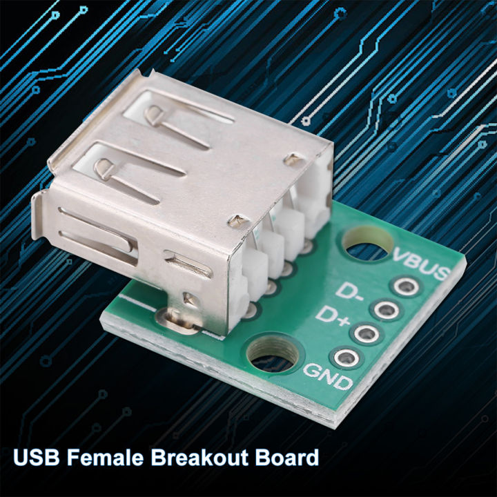 USB Type A Female Breakout Board 10Pcs USB 2.0 Breakout Board USB to ...