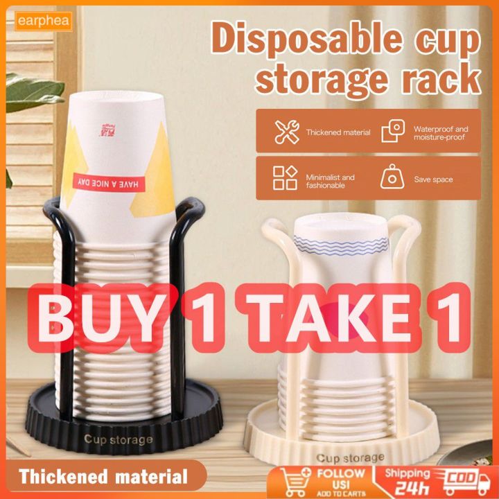 【BUY 1 TAKE 1】Paper Cup Holder Paper Cup Rack Dispenser Storage Cup ...