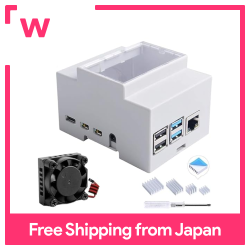 GeeekPi Din Rail Box Enclosure Modular Box Modular Box Electrical Panel, for Raspberry Pi 4 ...