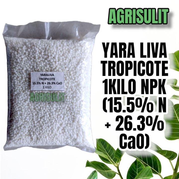 YARA LIVA TROPICOTE (CALCIUM NITRATE) 1 KILO NPK - 15.5% Nitrogen, 18.8 ...