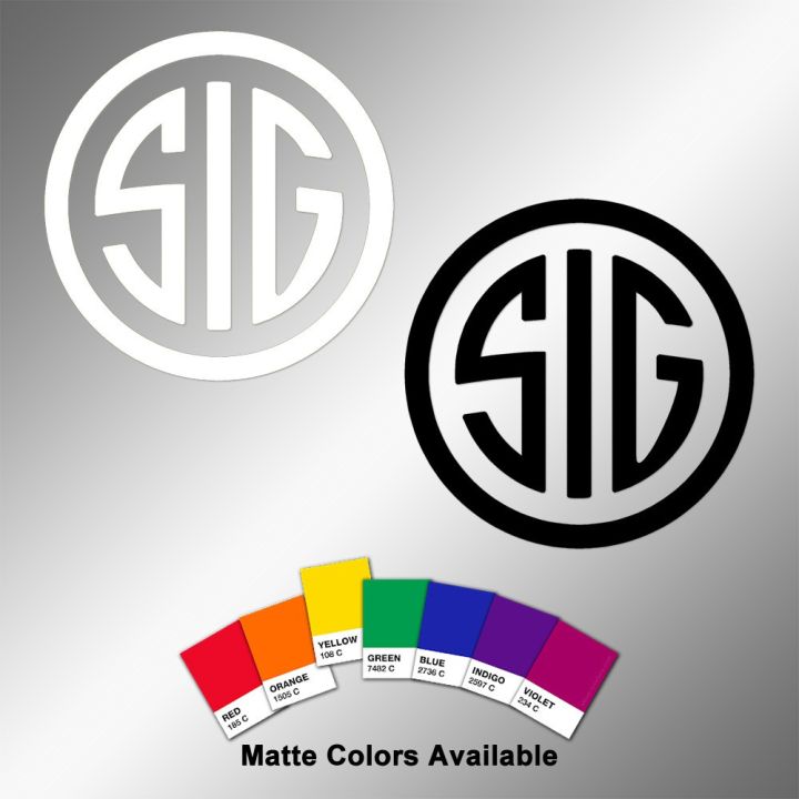 1 Piece Sig Sauer Logo Vinyl Decal Stickers 2 x 2 inches for car laptop ...