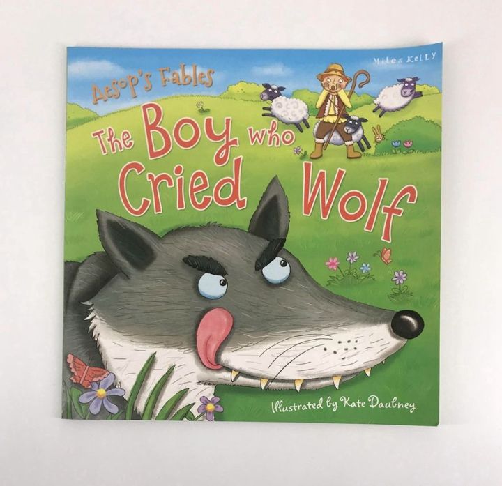 English The Boy Who Cried Wolf crying Wolf children's books picture ...