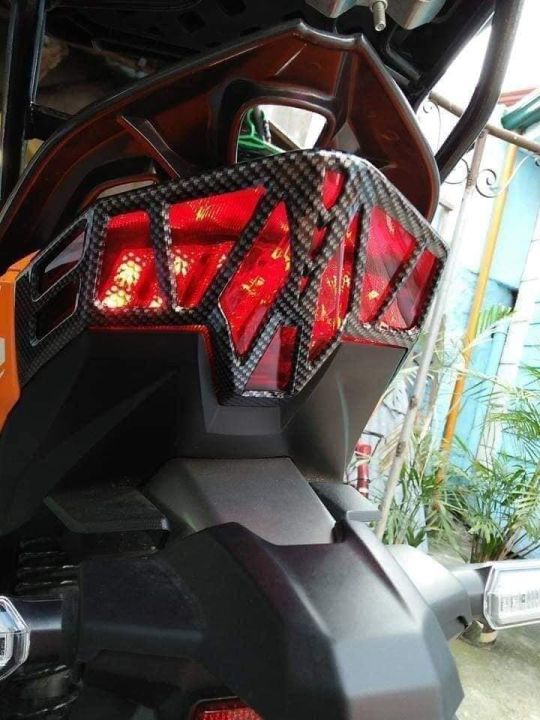 3 in 1 Carbon Garnish for Honda Click V3 125i and V2/ Game Changer 125i ...